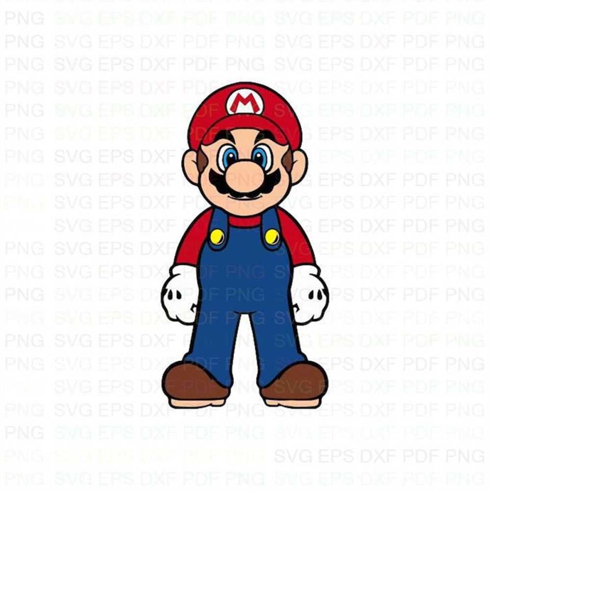 Super_Mario_Smiley Svg Dxf Eps Pdf Png, Cricut, Cutting file - Inspire ...