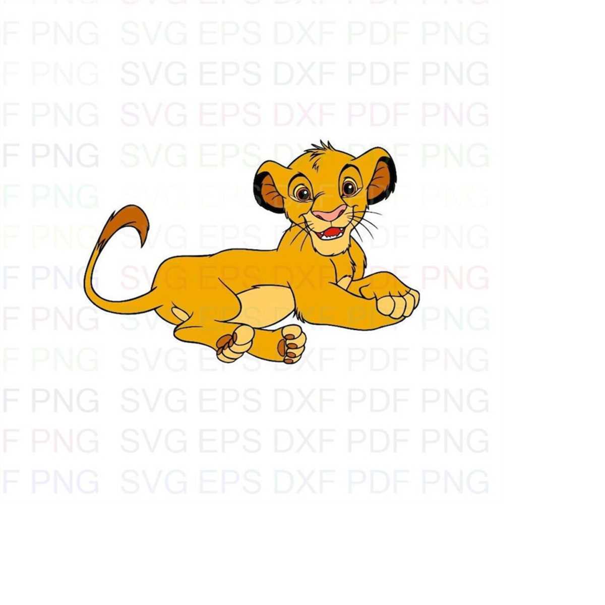 Simba_The_Lion_King_9 Svg Dxf Eps Pdf Png, Cricut, Cutting f | Inspire ...