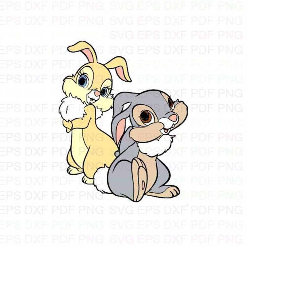 thumper_miss_bunny Svg Dxf Eps Pdf Png, Cricut, Cutting file - Inspire ...