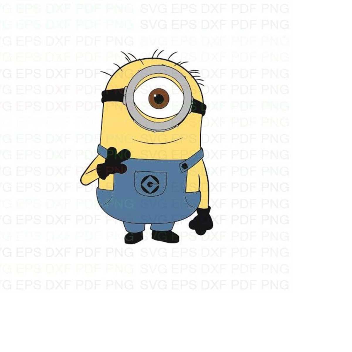 Stuart_the_Minion_Despicable_Me Svg Dxf Eps Pdf Png, Cricut, - Inspire ...