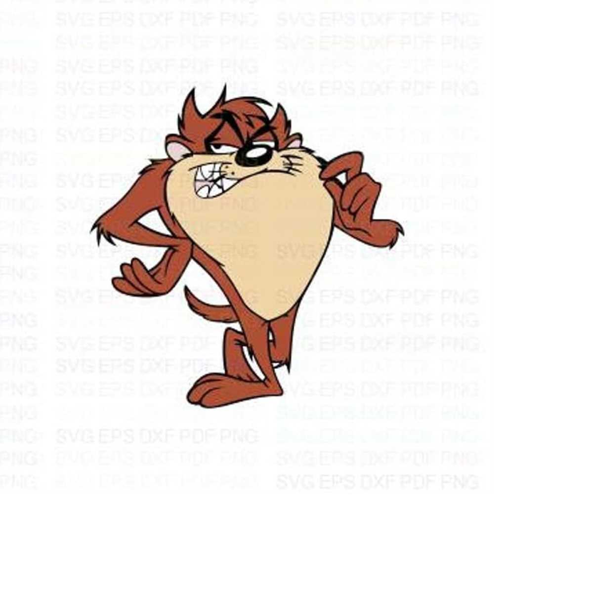 Taz_4 Svg Dxf Eps Pdf Png, Cricut, Cutting file, Vector, Cli - Inspire ...