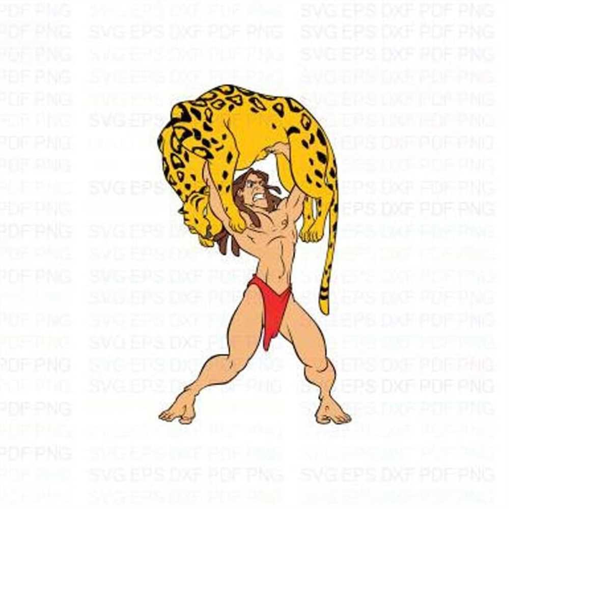 Tarzan3 Svg Dxf Eps Pdf Png, Cricut, Cutting file, Vector, C - Inspire ...
