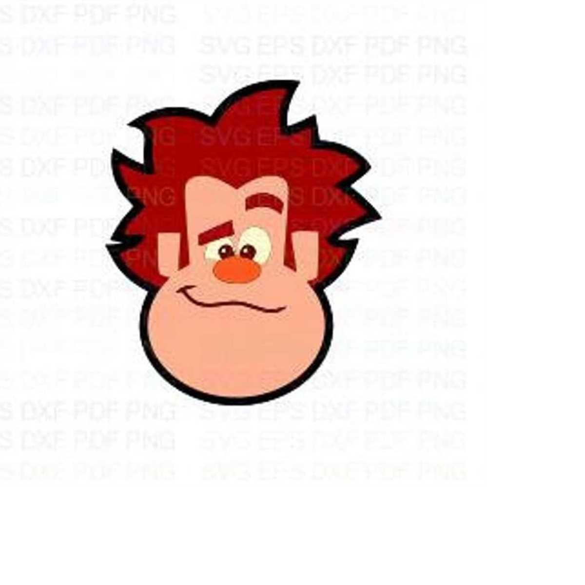 Wreckit_Face_Wreck_It_Ralph Svg Dxf Eps Pdf Png, Cricut, Cut | Inspire ...
