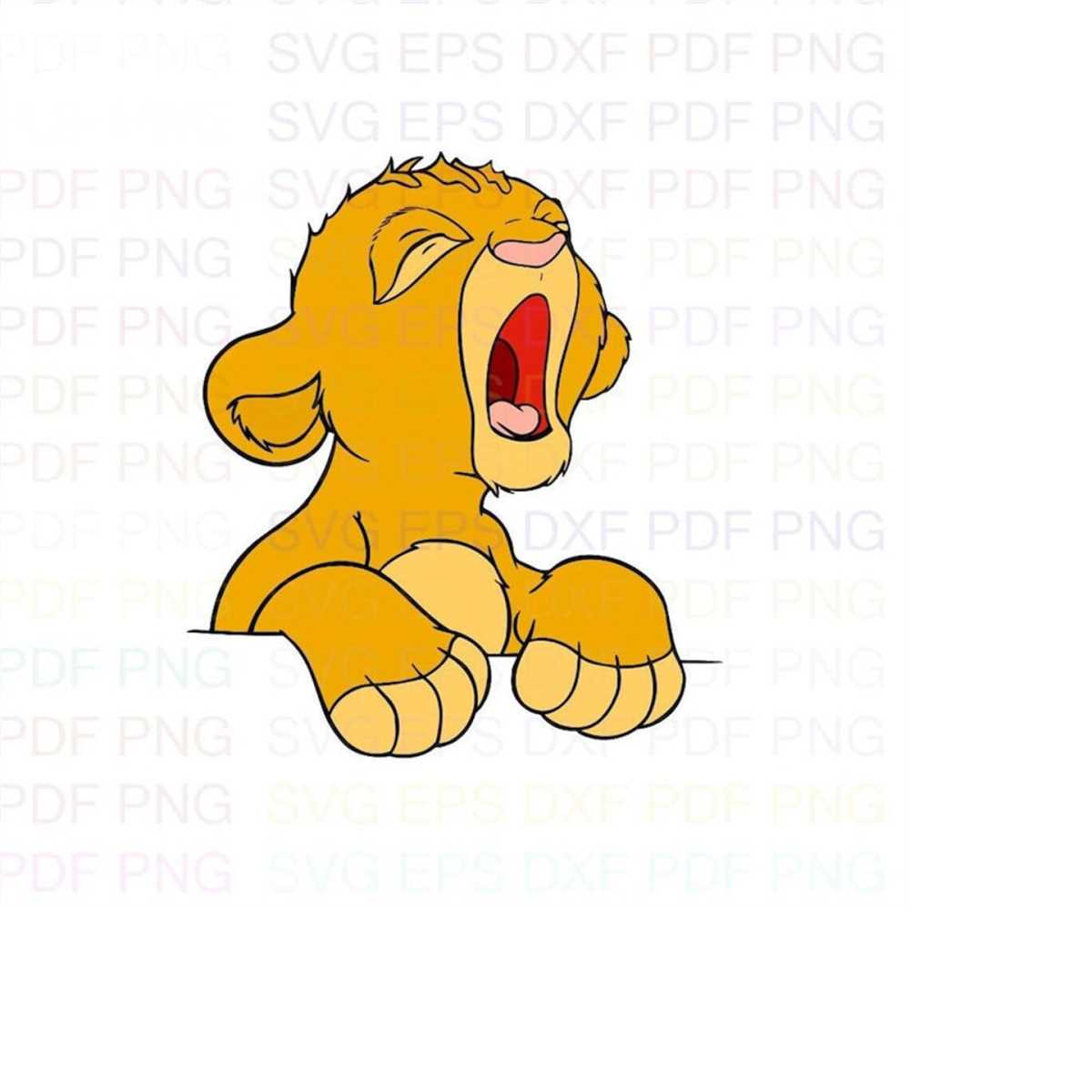 Simba_baby_The_Lion_King_2 Svg Dxf Eps Pdf Png, Cricut, Cutt - Inspire ...