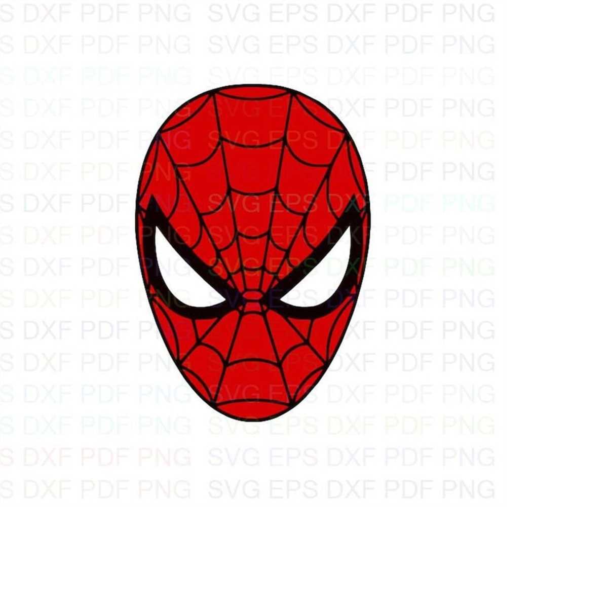 Spider_Man_Face_2 Svg Dxf Eps Pdf Png, Cricut, Cutting file, - Inspire ...