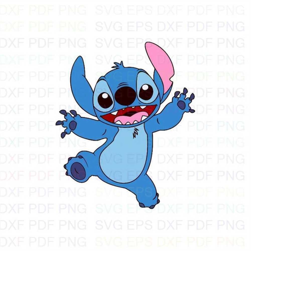Stitch_Lilo_and_Stitch_Very_Happy Svg Dxf Eps Pdf Png, Cricu | Inspire ...
