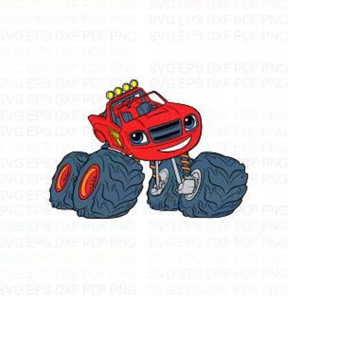 Blaze_3_Monster_Machines Svg Dxf Eps Pdf Png, Cricut, Cuttin - Inspire ...