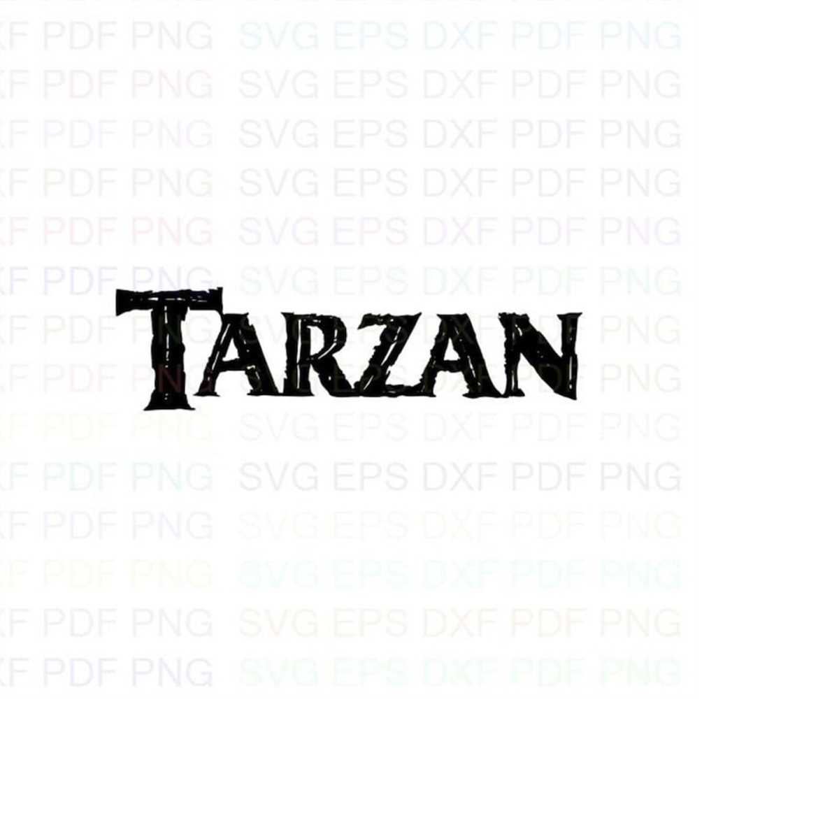Tarzan_logo Outline Svg Dxf Eps Pdf Png, Cricut, Cutting fil - Inspire ...