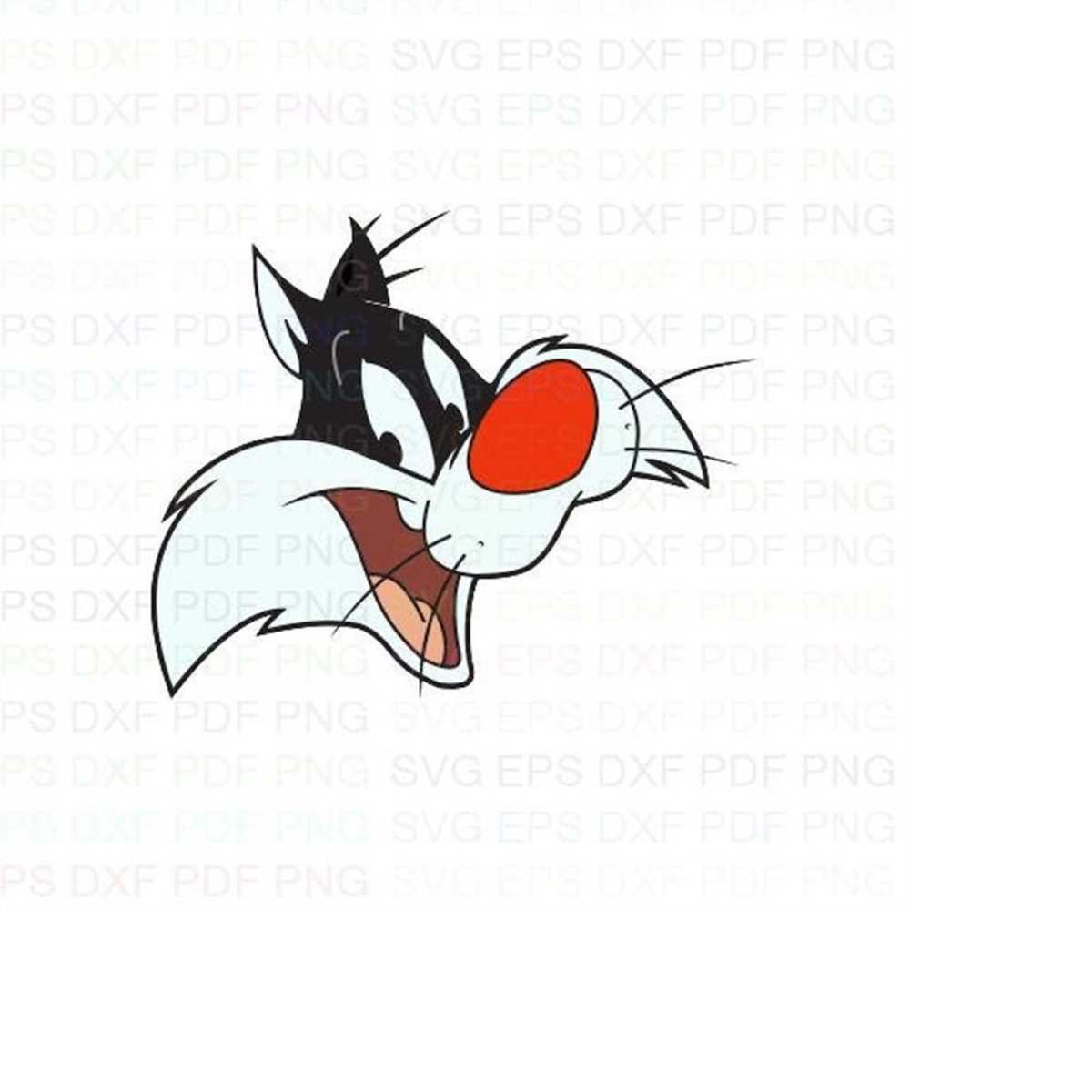 Tweety_and_Sylvester_face Svg Dxf Eps Pdf Png, Cricut, Cutti - Inspire ...