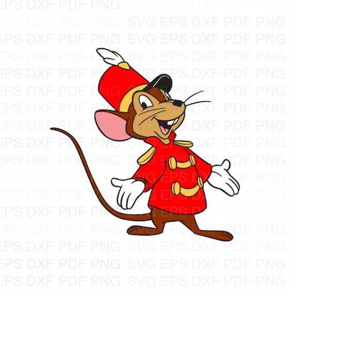 Timothy_Mouse_Very_Happy_Dumbo Svg Dxf Eps Pdf Png, Cricut, - Inspire ...