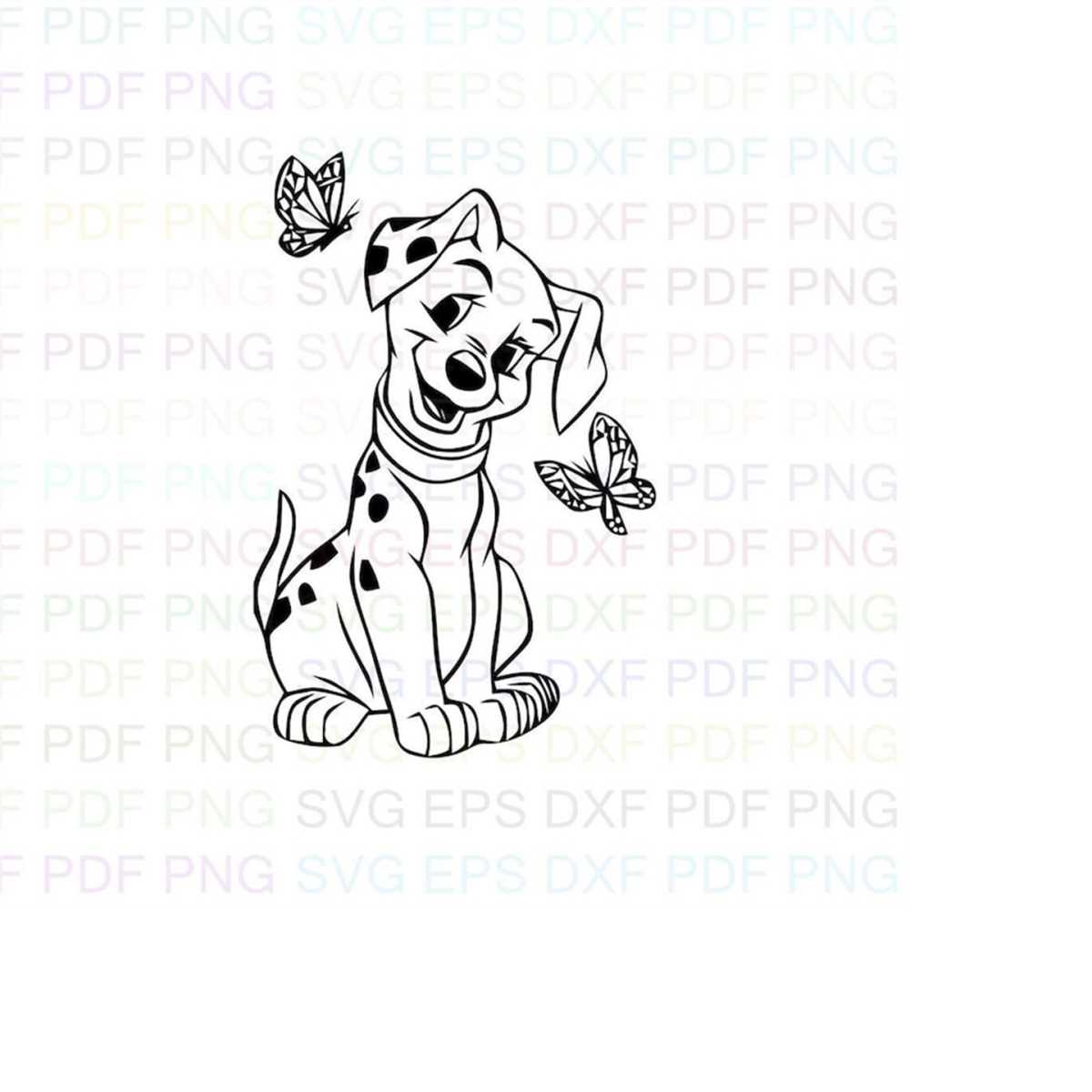 101_Dalmations_026 Outline Svg Dxf Eps Pdf Png, Cricut, Cutt - Inspire ...