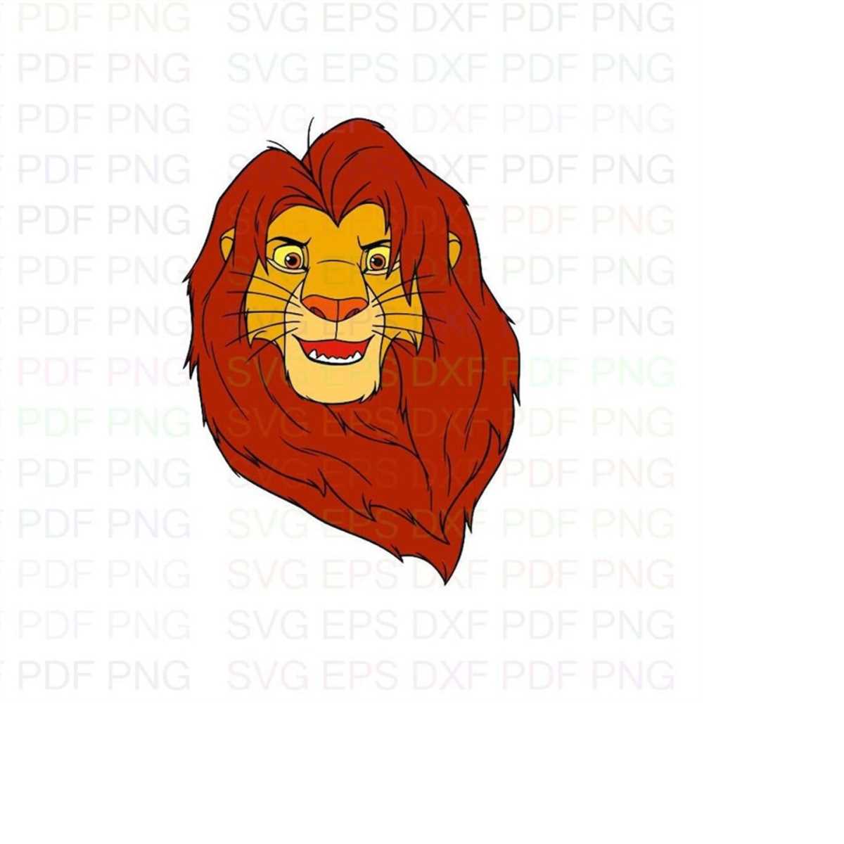 mufasa_the_lion_king_2 Svg Dxf Eps Pdf Png, Cricut, Cutting - Inspire ...