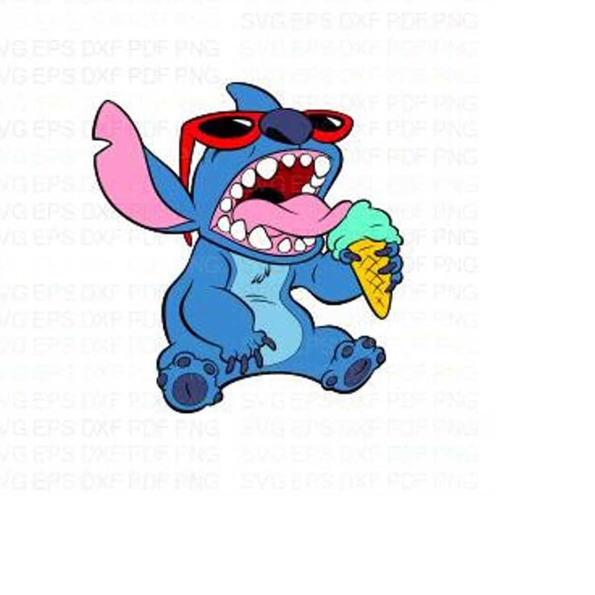 Stitch_Ice_Cream_Lilo_and_Stitch Svg Dxf Eps Pdf Png, Cricut - Inspire ...