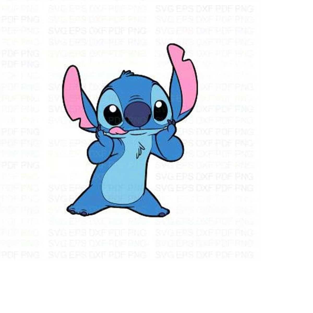 Stitch Lilo And Stitch Svg Dxf Eps Pdf Png Cricut Cutting Inspire