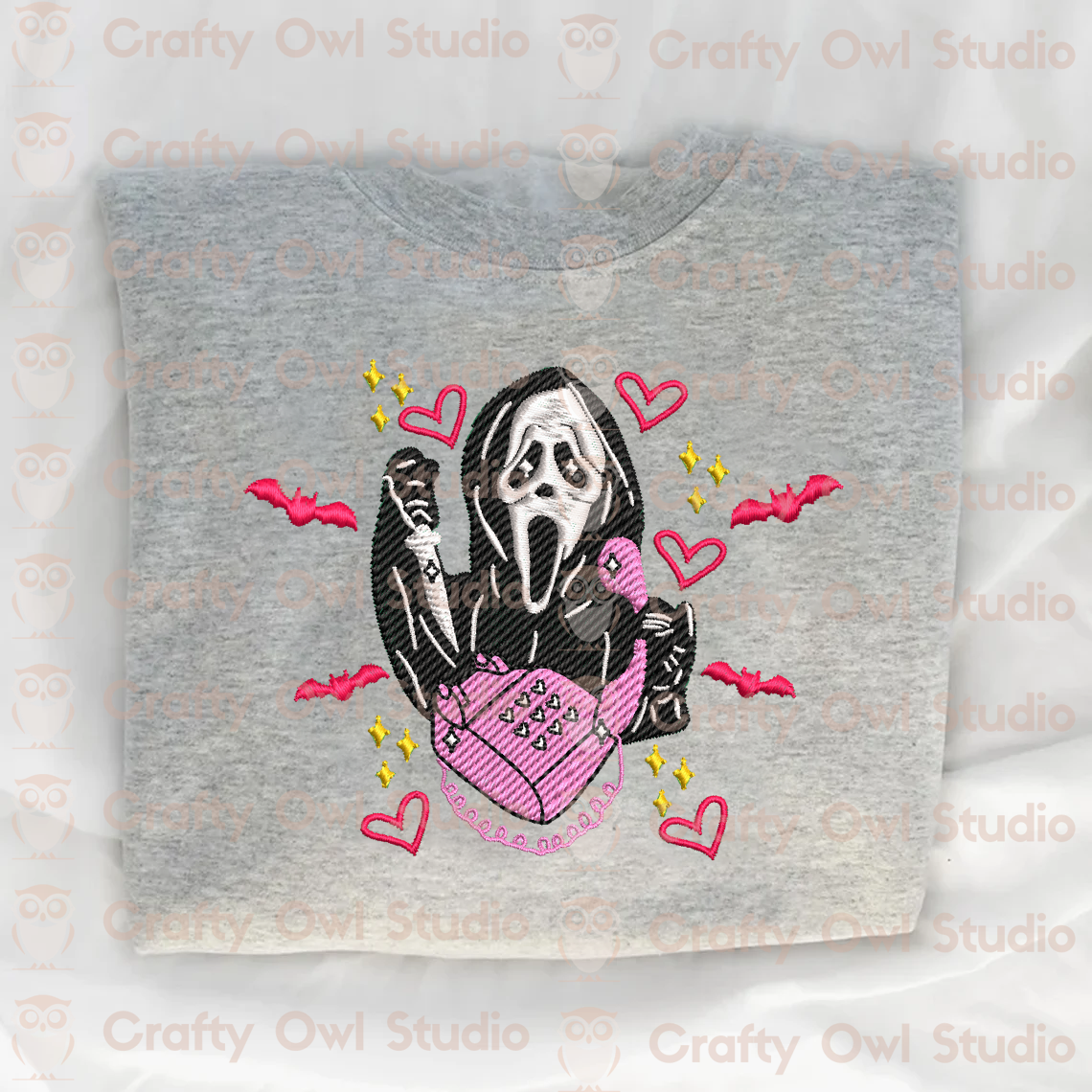 Scream Movie Embroidery Design, Ghost Face Embroidery Design | Inspire ...