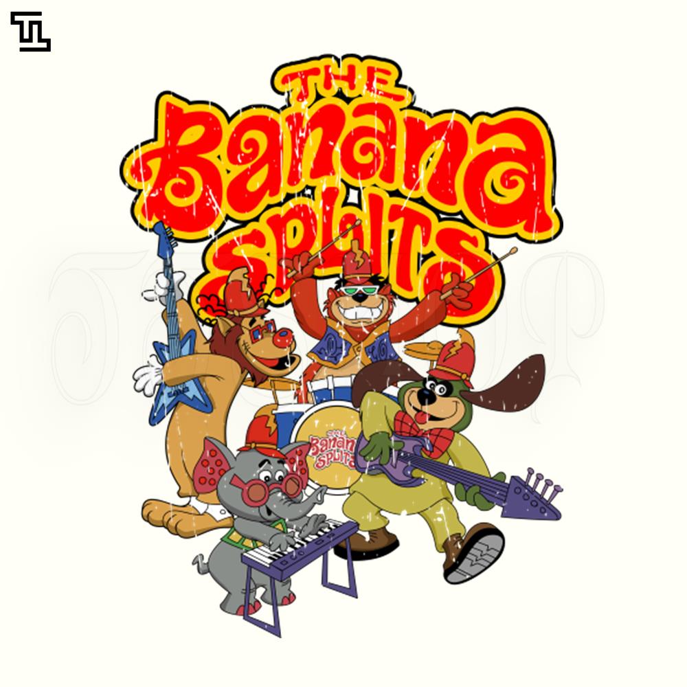 distressed vintage the banana splits Cartoon PNG | Inspire Uplift