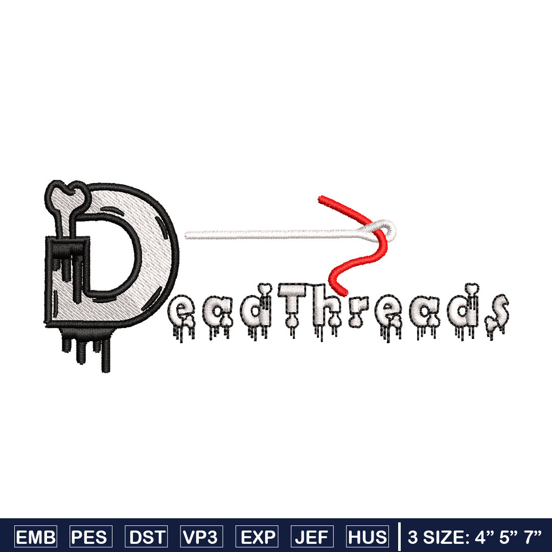 Death logo embroidery design, Death logo embroidery, logo de | Inspire ...