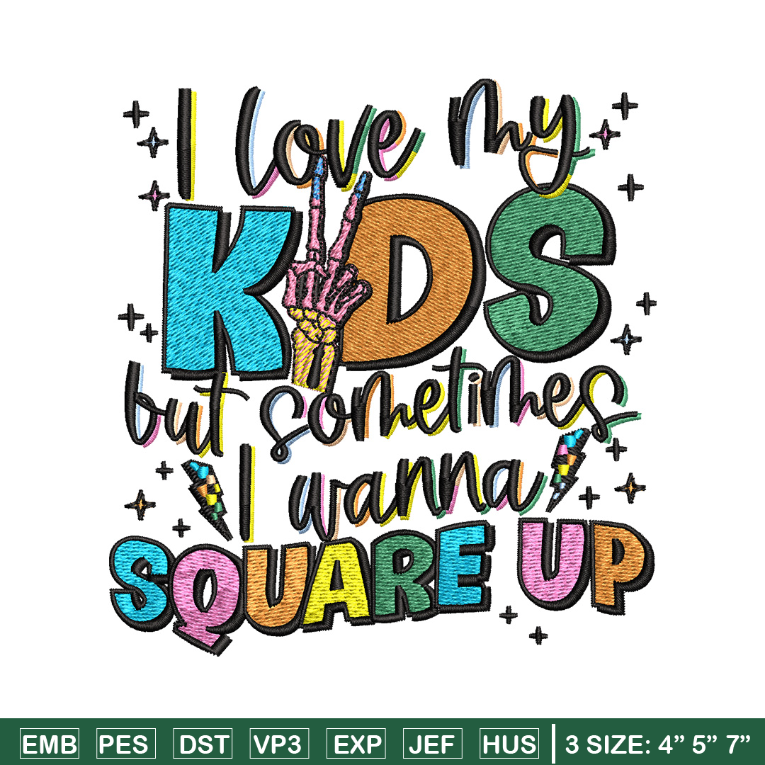 Square up embroidery design, Halloween embroidery, Embroide | Inspire ...