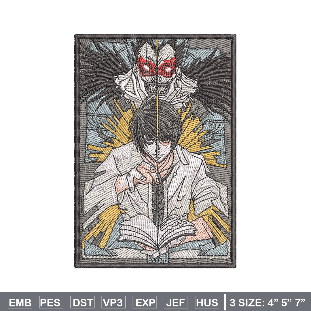 Death Note embroidery design, Death Note embroidery, embroid | Inspire ...