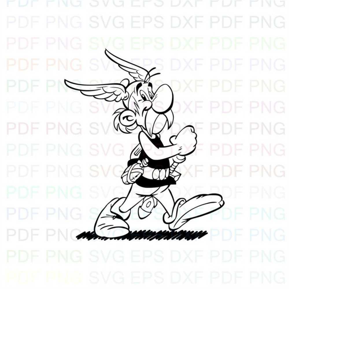 Asterix_0014 Outline Svg Dxf Eps Pdf Png, Cricut, Cutting fi | Inspire ...