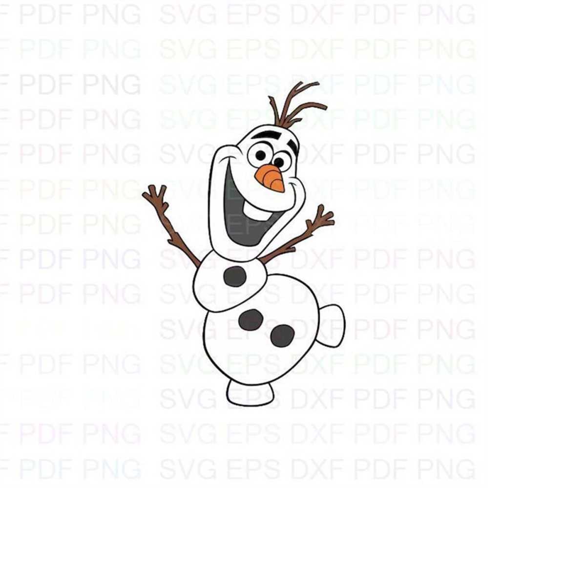 Frozen_olaf_dancing_4 Svg Dxf Eps Pdf Png, Cricut, Cutting f - Inspire ...