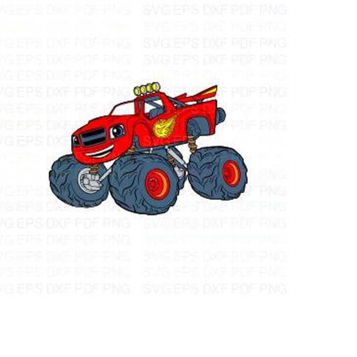 Blaze_1_Monster_Machines Svg Dxf Eps Pdf Png, Cricut, Cuttin - Inspire ...
