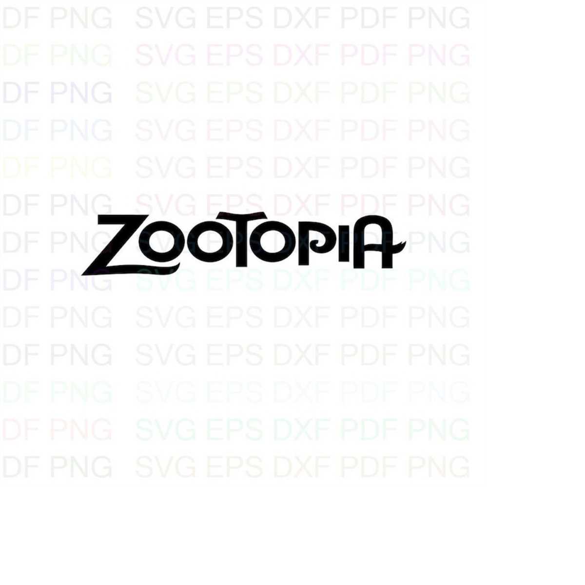 Zootopia_logo Outline Svg Dxf Eps Pdf Png, Cricut, Cutting f - Inspire ...