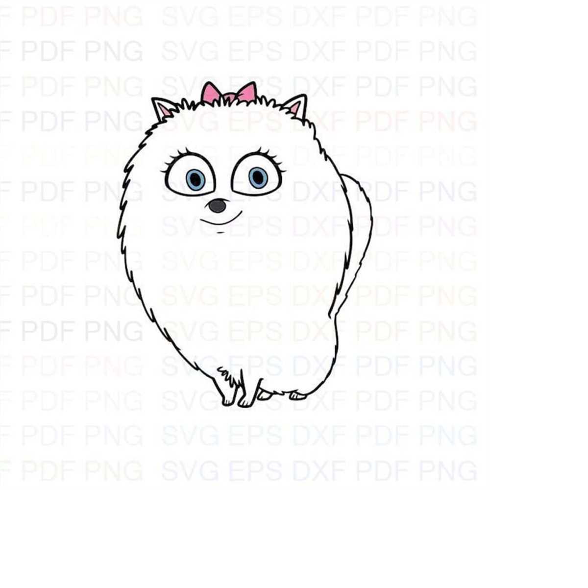 Gidget_The_Secret_Life_of_Pets Svg Dxf Eps Pdf Png, Cricut, - Inspire ...