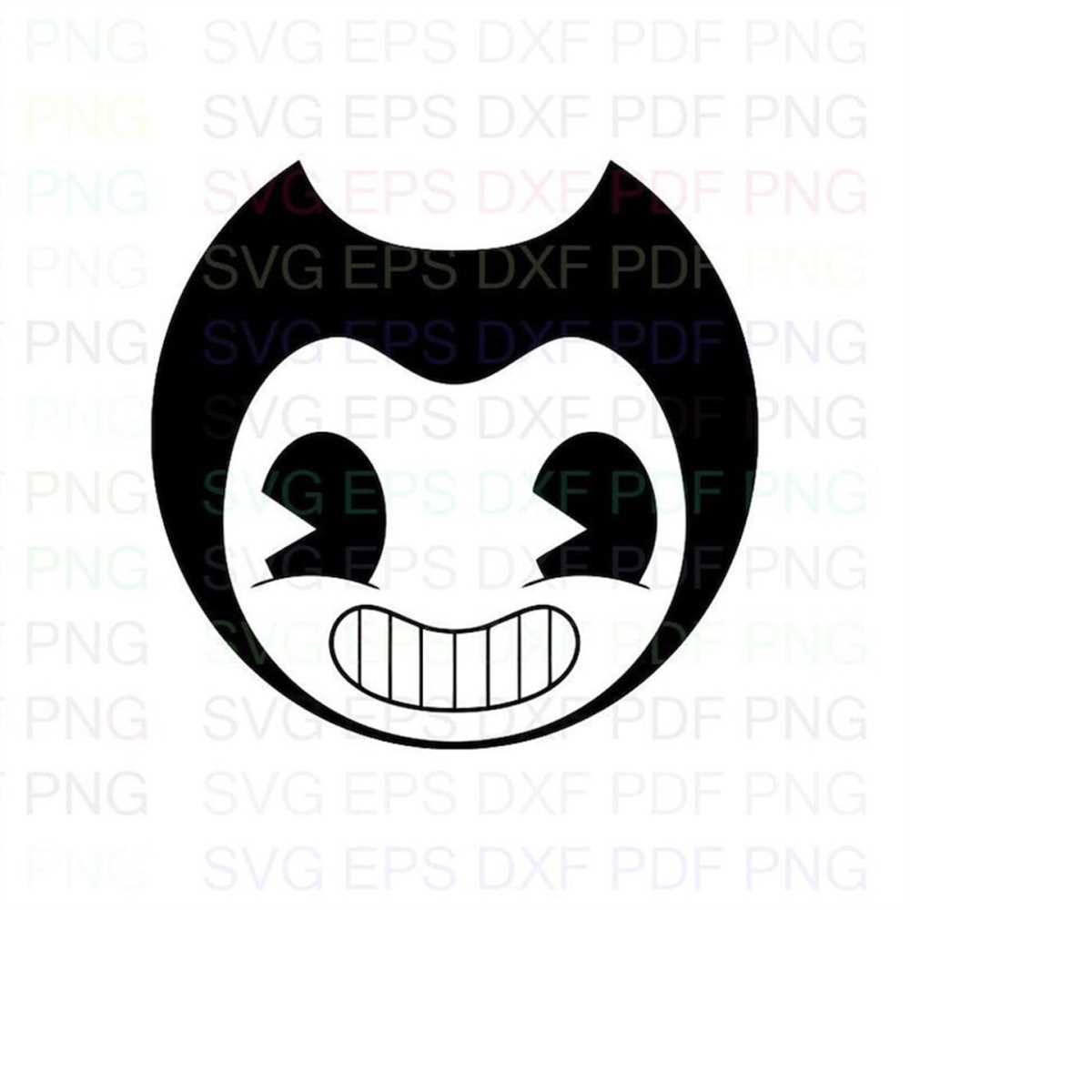 Bendy_Face_Bendy_and_the_Ink_Machine Svg Dxf Eps Pdf Png, Cr - Inspire ...