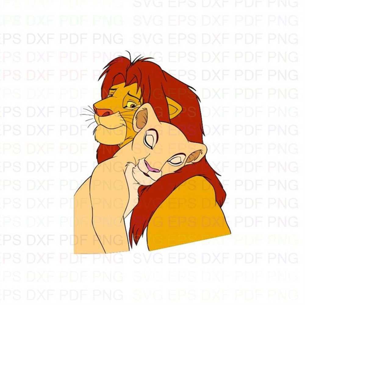 mufasa_and_Nala_the_lion_king_2 Svg Dxf Eps Pdf Png, Cricut, - Inspire ...
