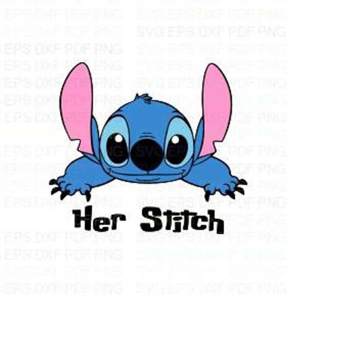Her_Stitch_Lilo_and_Stitch Svg Dxf Eps Pdf Png, Cricut, Cutt | Inspire ...