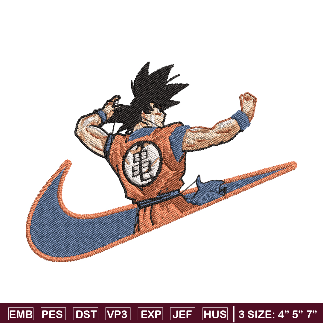 Goku Nike embroidery design, Dragon ball embroidery, Nike de - Inspire Uplift