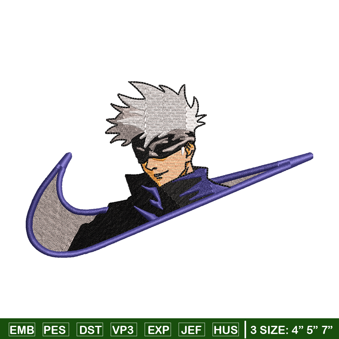 Gojo Satoru Nike embroidery design, Jujutsu Kaisen embroider - Inspire ...