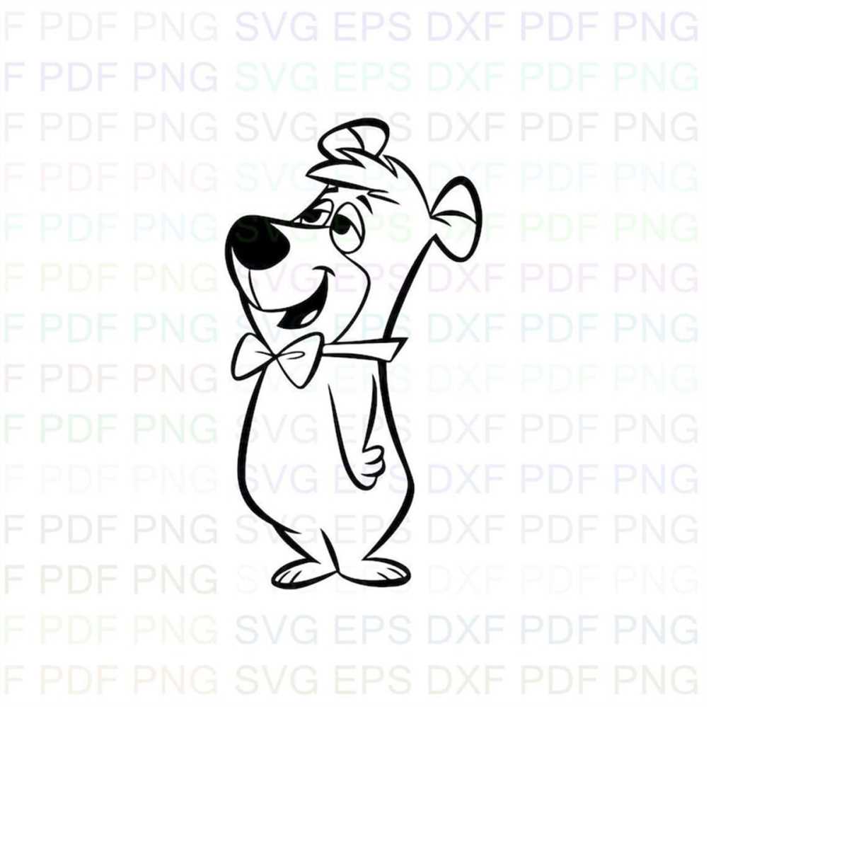Boo_Boo_4_Yogi_Bear Outline Svg Dxf Eps Pdf Png, Cricut, Cut - Inspire ...