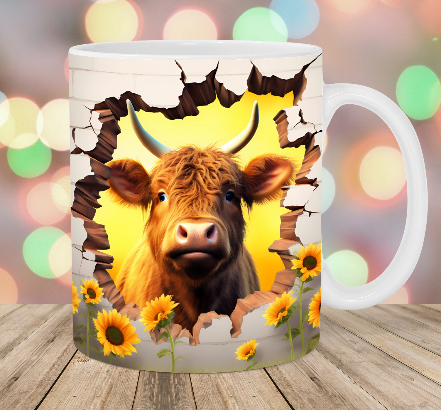 3D Highland Cow Mug | Inspire Uplift