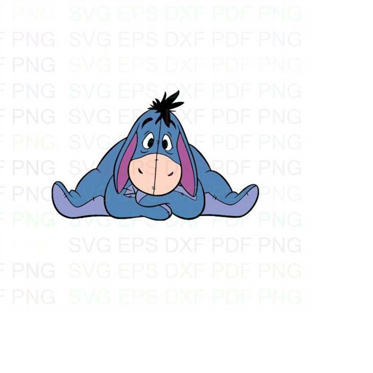 Eeyore_Donkey_Winnie_the_Pooh_8 Svg Dxf Eps Pdf Png, Cricut, | Inspire ...