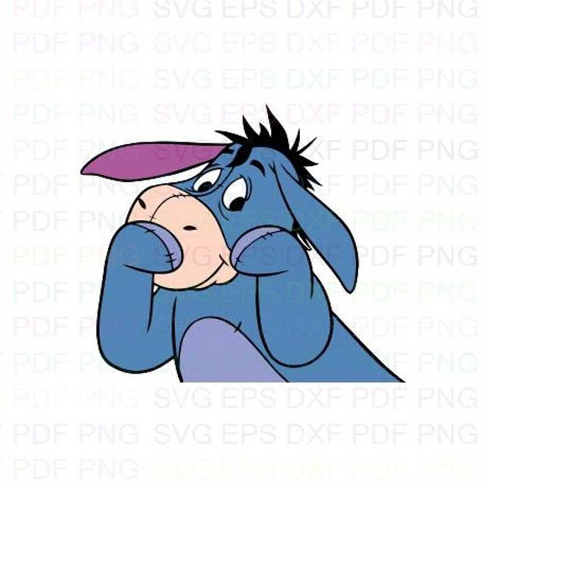 Eeyore_Donkey_Winnie_the_Pooh_7 Svg Dxf Eps Pdf Png, Cricut, | Inspire ...
