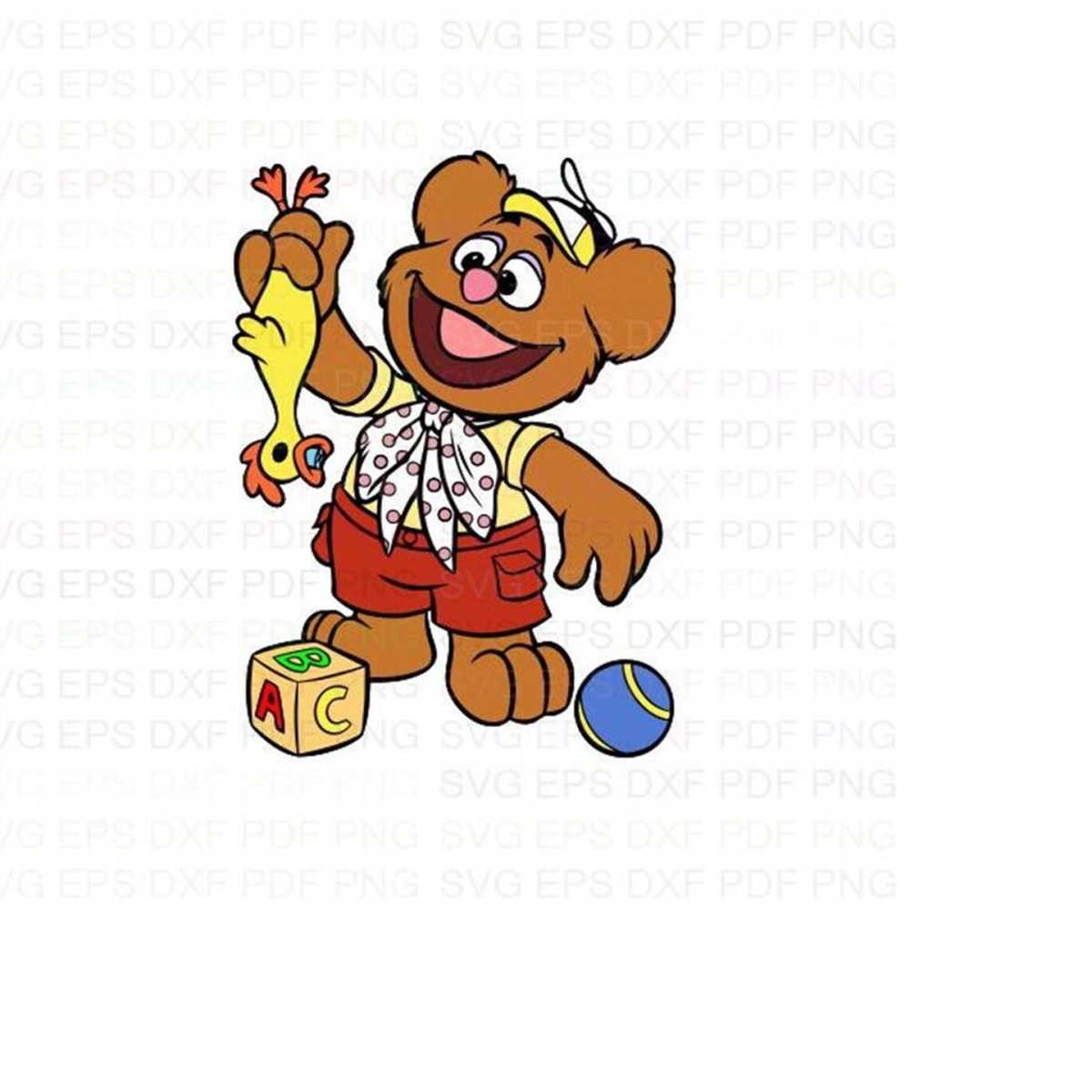 Fozzie_Muppet_Babies Svg Dxf Eps Pdf Png, Cricut, Cutting fi | Inspire ...