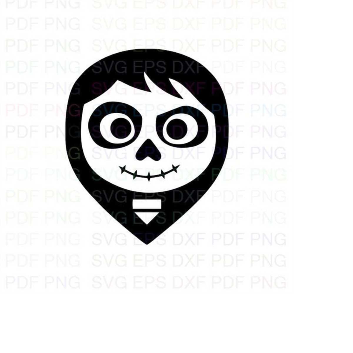 Coco_Face_Danger_2 Outline Svg Dxf Eps Pdf Png, Cricut, Cutt - Inspire ...
