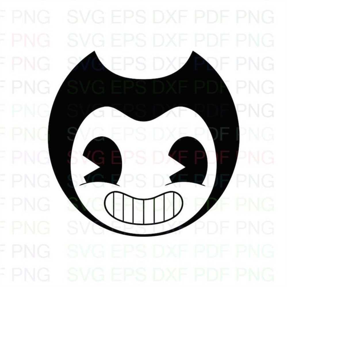 Bendy_Face_Bendy_and_the_Ink_Machine Outline Svg Dxf Eps Pdf - Inspire ...
