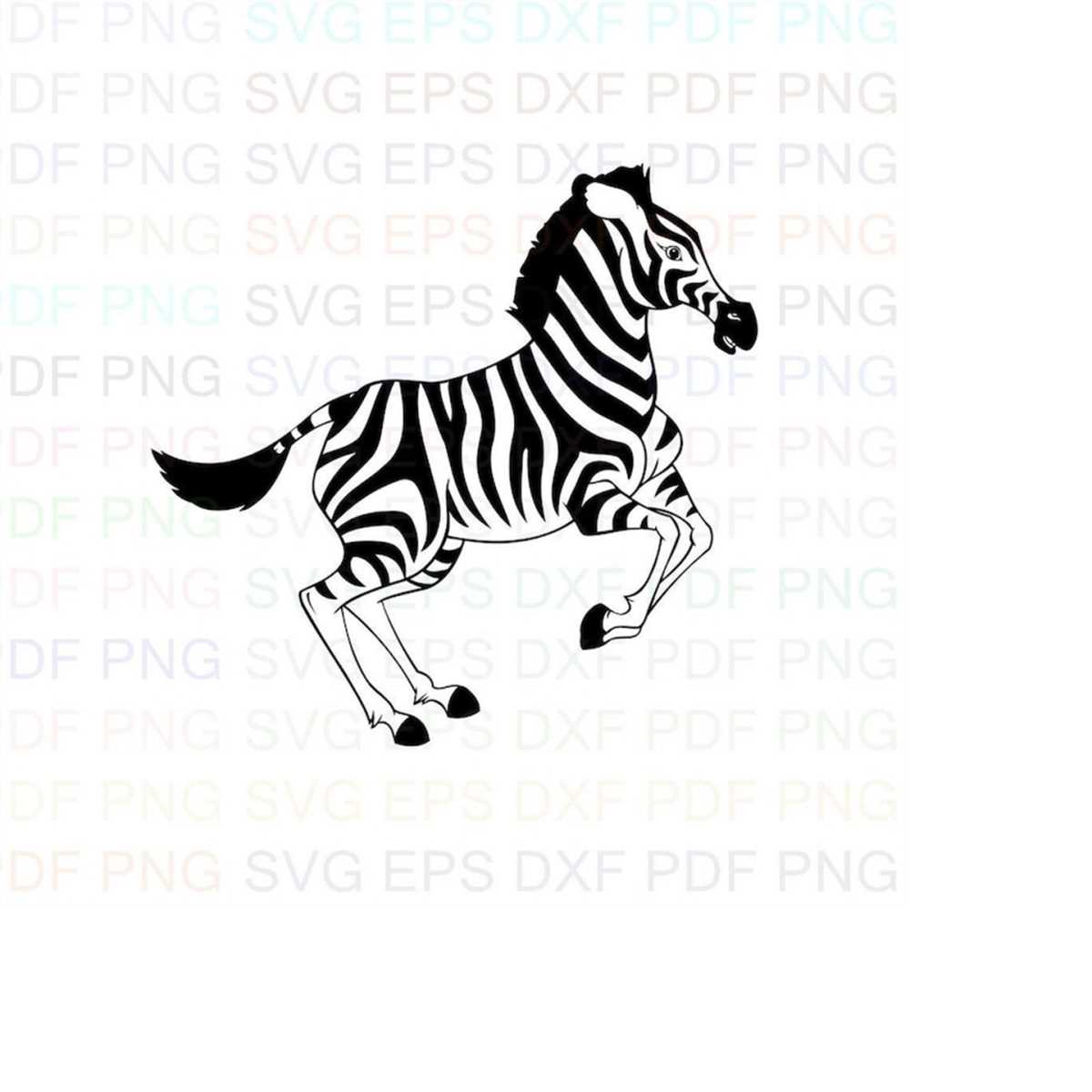 zebra_the_lion_king Outline Svg Dxf Eps Pdf Png, Cricut, Cut - Inspire ...