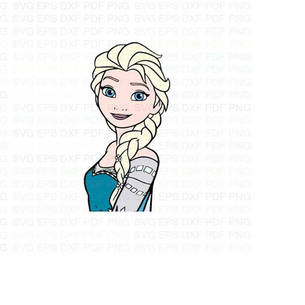 Frozen_Elsa_2 Svg Dxf Eps Pdf Png, Cricut, Cutting file, Vec - Inspire ...