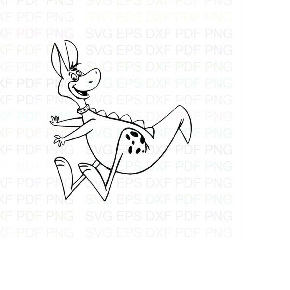 The_Flintstones Outline Svg Dxf Eps Pdf Png, Cricut, Cutting - Inspire ...