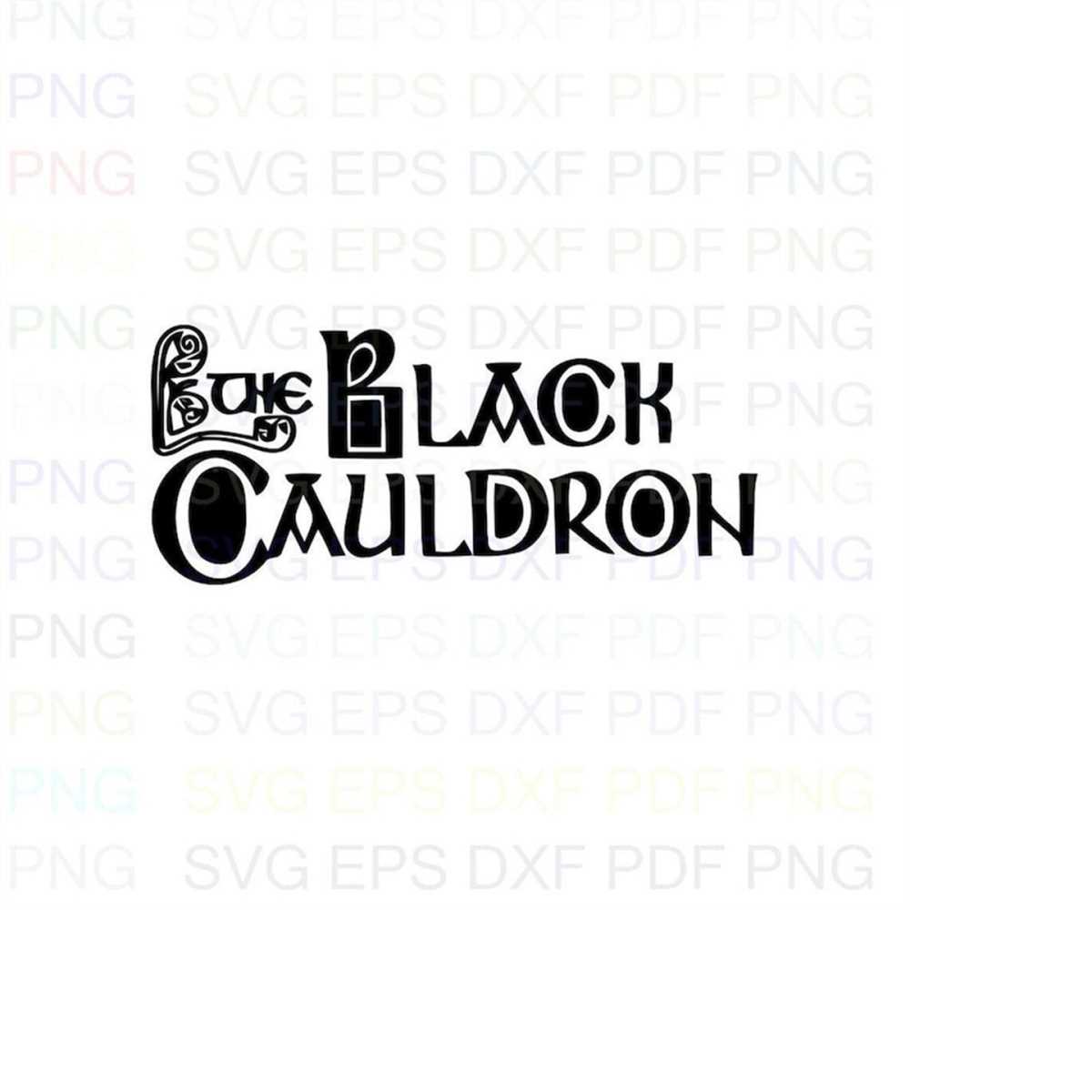 Black_Cauldron_Logo Outline Svg Dxf Eps Pdf Png, Cricut, Cut - Inspire ...