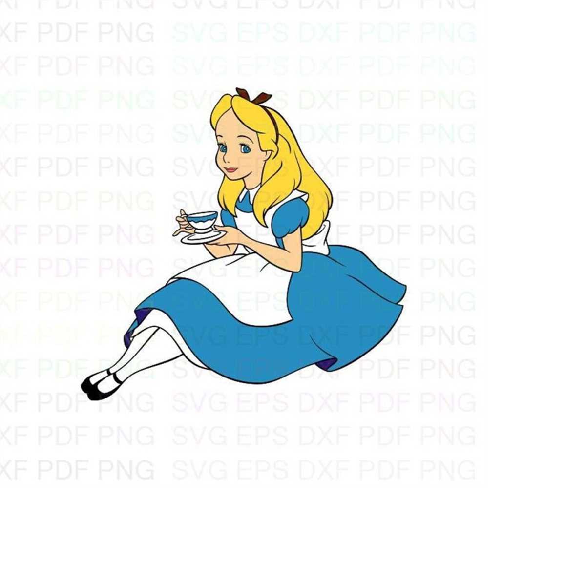 Alice_Wonderland_0017 Svg Dxf Eps Pdf Png, Cricut, Cutting f - Inspire ...