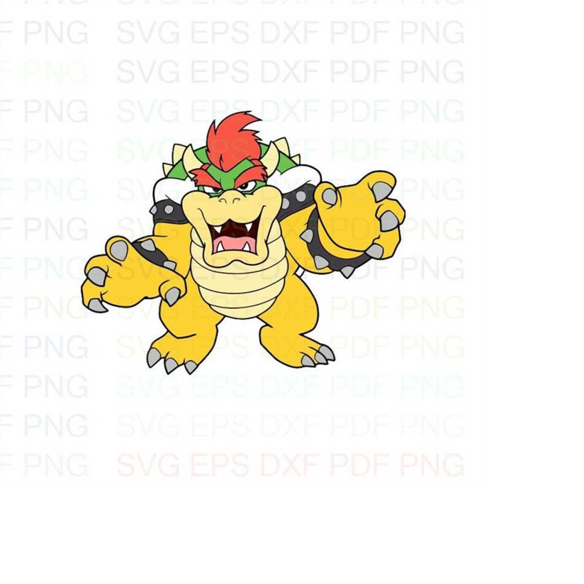 Bowser_Super_Mario_Bros_2 Svg Dxf Eps Pdf Png, Cricut, Cutti - Inspire ...