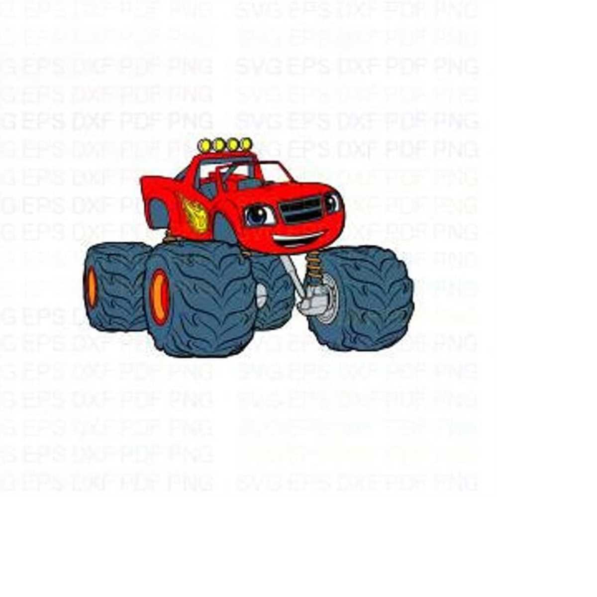 Blaze_Monster_Machines Svg Dxf Eps Pdf Png, Cricut, Cutting - Inspire ...