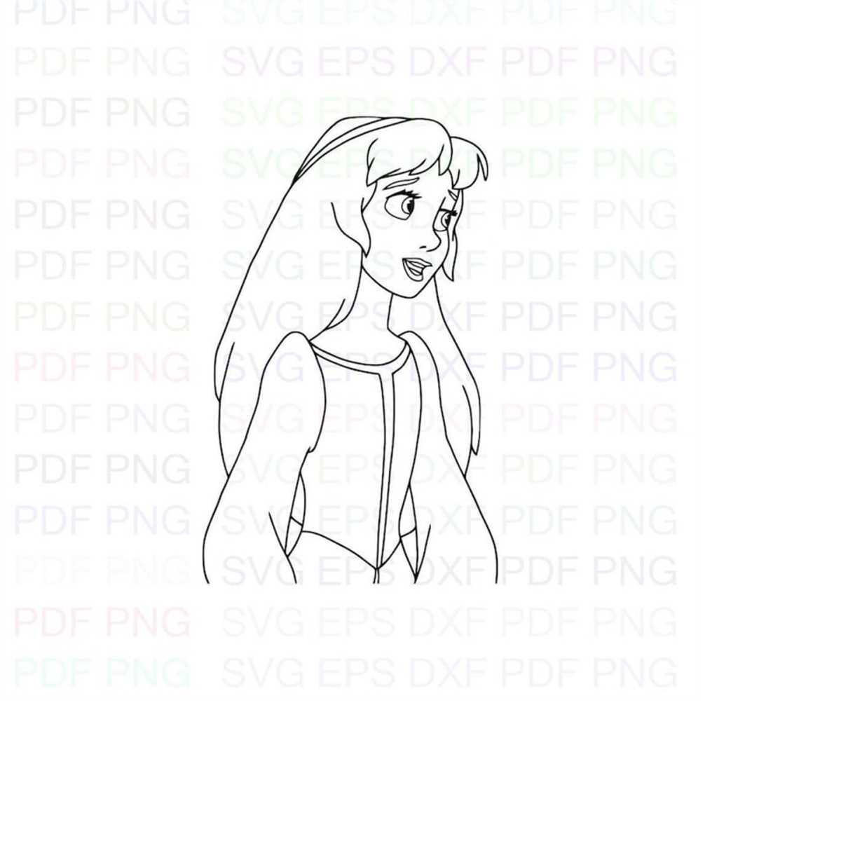 Black_Cauldron_Eilonwy_Pretty Outline Svg Dxf Eps Pdf Png, C - Inspire ...