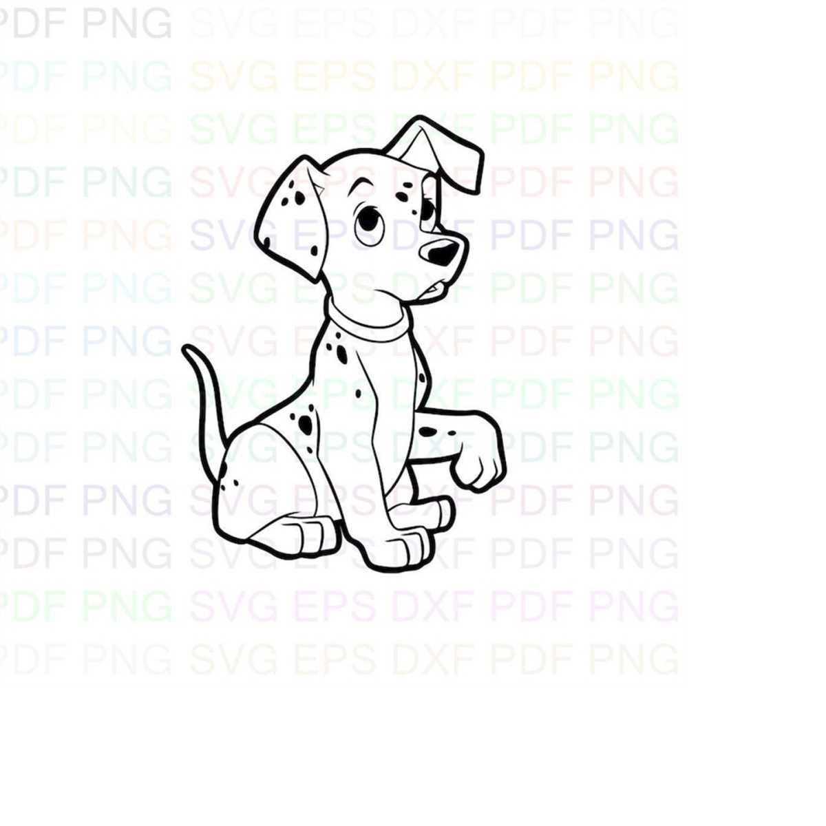 101_Dalmations_014 Outline Svg Dxf Eps Pdf Png, Cricut, Cutt - Inspire ...