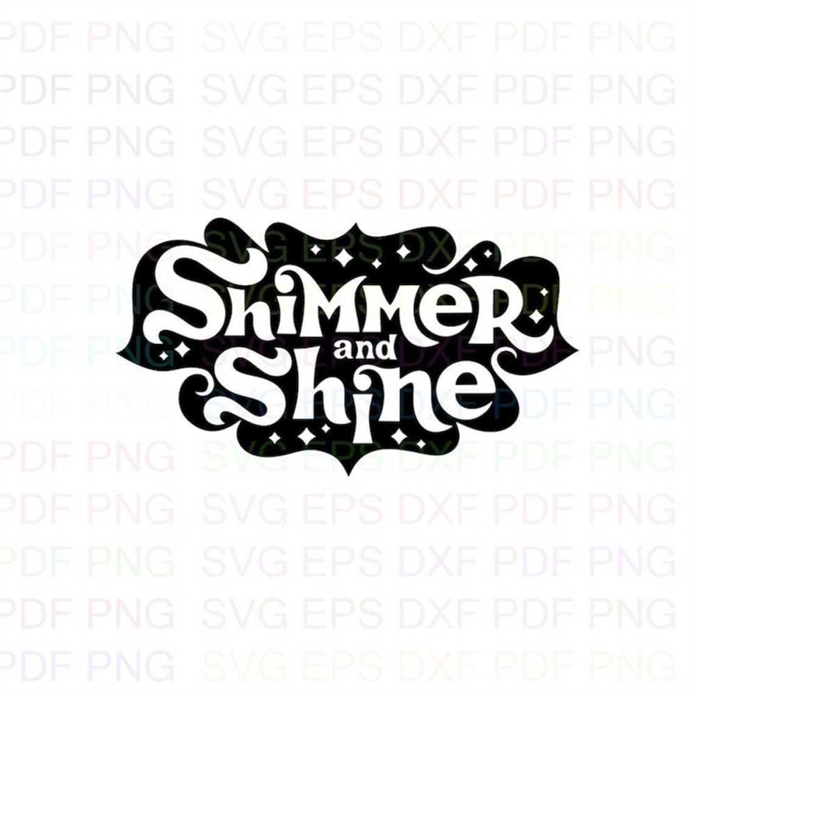 Shimmer_and_Shine_logo Outline Svg Dxf Eps Pdf Png, Cricut, - Inspire ...